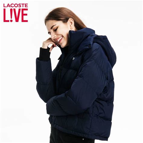 Купить Женский пуховик Лакост Лакост л! пять женщин простой чистый цвет ...