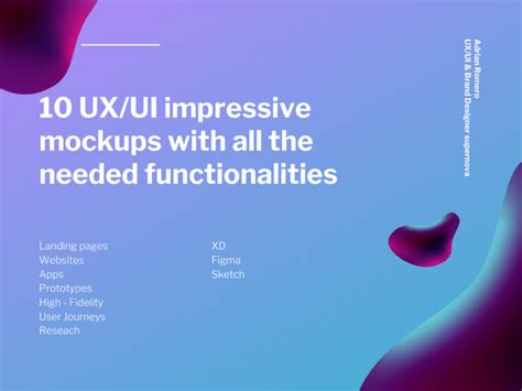 10 Ux Ui Impressive Mockups With All The Needed Functionalities Upwork