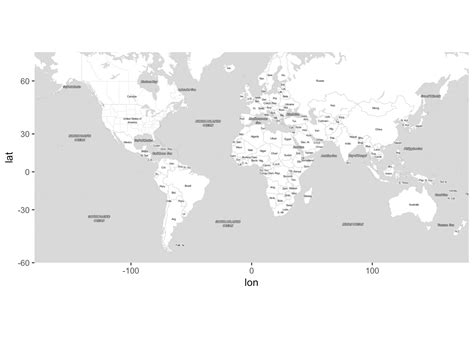 World Map Ggmap Ggplot R