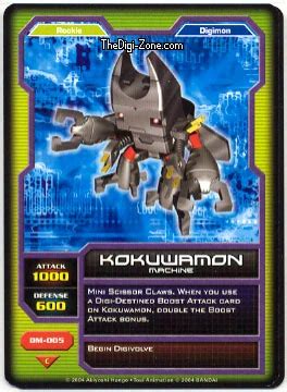 Kokuwamon Dm 005 Digimoncard