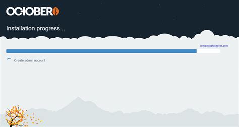 Install And Configure October Cms On Centos Stream 8 Computingforgeeks