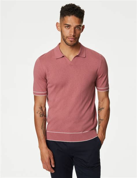 Mens Knitted Polo Shirts Mands