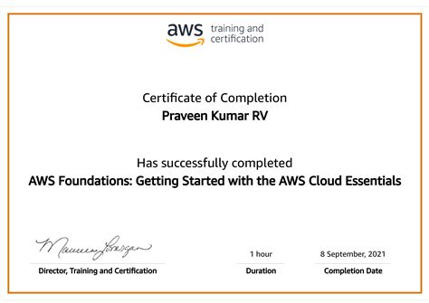 Praveen Kumar Certification