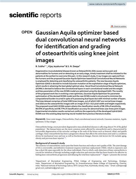 Pdf Gaussian Aquila Optimizer Based Dual Convolutional Neural Networks For Identifcation And