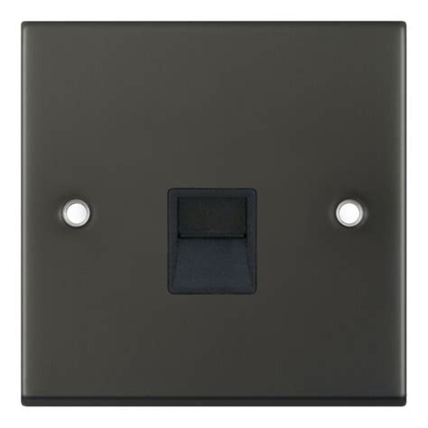 Selectric Dsl12 39 5m Dark Bronze 1 Gang Secondary Telephone Socket