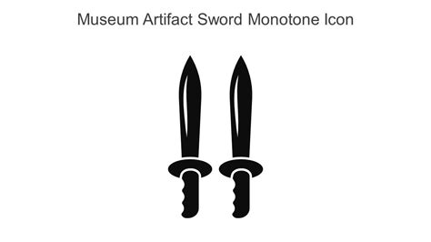 Museum Artifact Sword Monotone Icon In Powerpoint Pptx Png And Editable Eps Format PPT Example