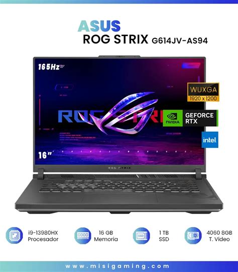 Asus Rog Strix G Jv As Gaming Core I Hx Tb Ssd Gb