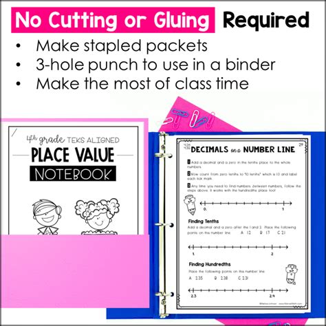 4th Grade Math Interactive Notebook Bundle Marvel Math