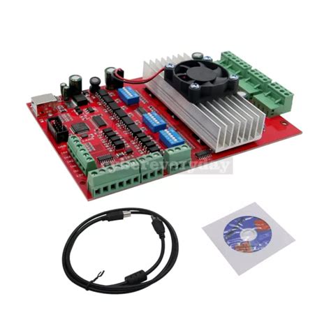 Mach Cnc Axis Stepper Motor Driver Board Tb Usb Port New Eur