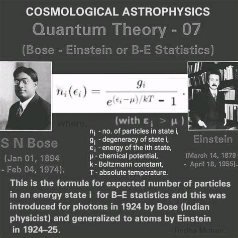 Kharchi S On Linkedin Bose Einstein Statistics