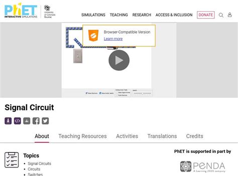University Of Colorado Ph Et Interactive Simulations Signal Circuit Interactive For 5th 8th