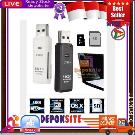 Jual BAYAR DI TEMPAT Card Reader Mini 5Gbps Super Speed USB 3 0 Micro SD SDXC TF Adapter