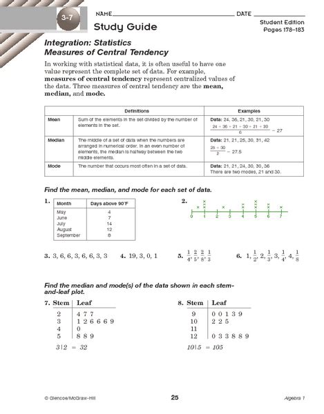 Integration Statistics Lesson Plan For 9th 10th Grade Lesson Planet