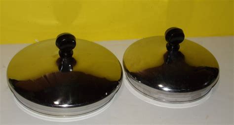2 Farberware Cookware Replacement Lids Stainless 5 1 2 6 1 4 Inside Ebay