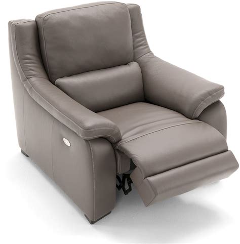 Degano Slim Leather Electric Recliner Armchair Lees Of Grimsby