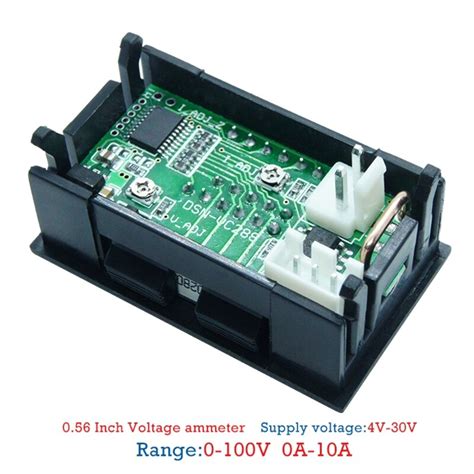 Digital Voltmeter Ammeter Dc100v 10a Panel Amp Vol Grandado
