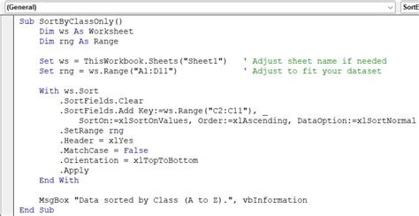 How To Sort Multiple Columns In Excel Using Vba Excel Insider