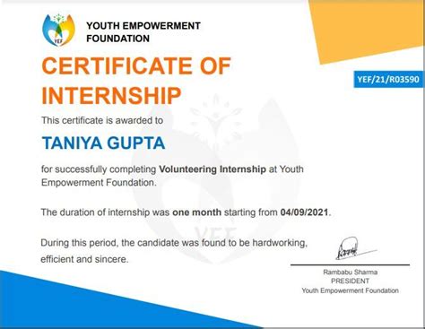 Taniya Gupta On Linkedin Internshala Intern Learning Opportunity Experience Yef Internship