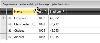 Style The Thumbs For Resizing The Columns Telerik UI For WPF