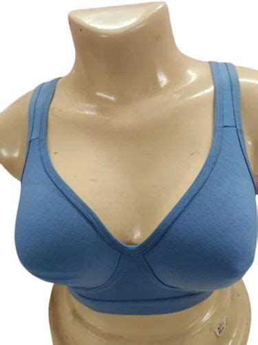 Cotton Ladies Blue Plain Beginners Bra At Rs 45 Piece In New Delhi Id