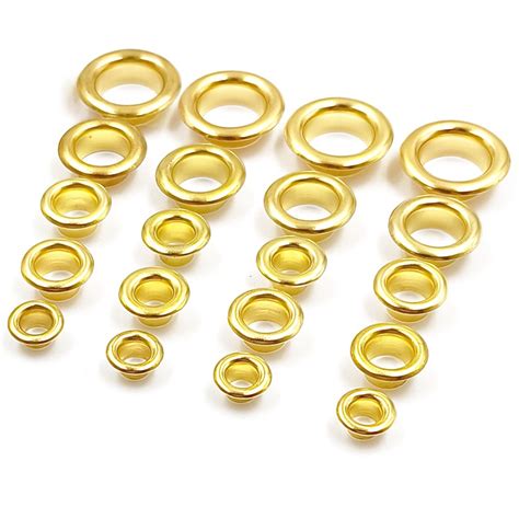 100pcs Metal Eyelets Grommets With Washer For Diy Leathercraft