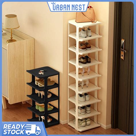 Multi Layer Plastic Shoe Racks Simple Stackable Shoe Storage Rack