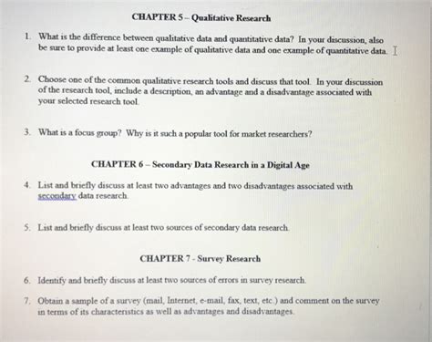 Solved Qualitative Research What Is The Difference Between Chegg Com
