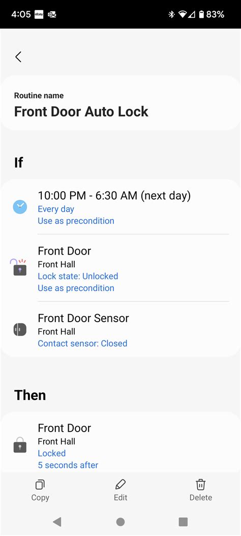 routine for auto lock smartapps and automations smartthings community