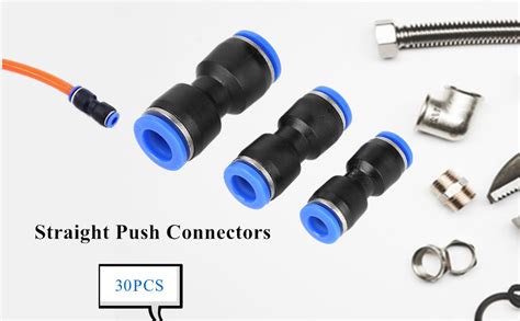 30pcs Straight Quick Release Air Line Fittings 1 4 Inch 5 16 Inch 3 8