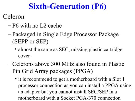 Lec 04e Microprocessor Generations W03 PPT