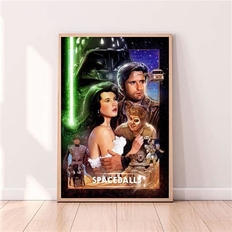 Spaceballs Movie Poster High Quality Canvas Print Wall Art Room Decor
