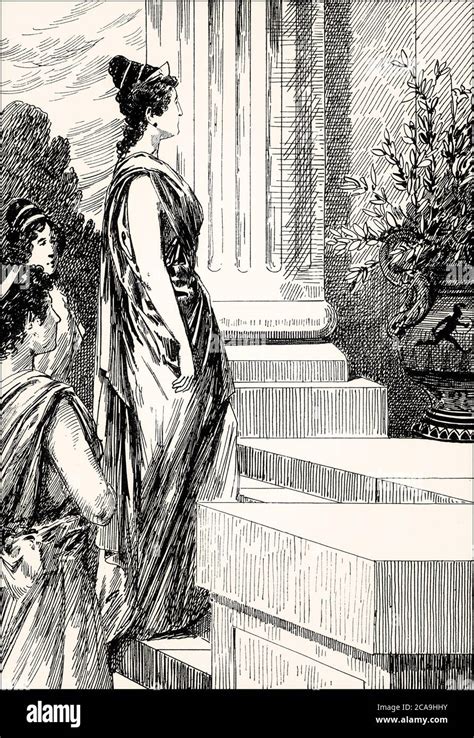 Helens Arrival At The Palace Of Menelaus In Sparta Third Act Faust