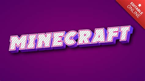 Minecraft Strip Text Effect Generator