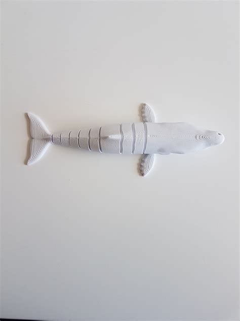 Sperm Whale 3d Stl Print In Place No Support Flexi Etsy