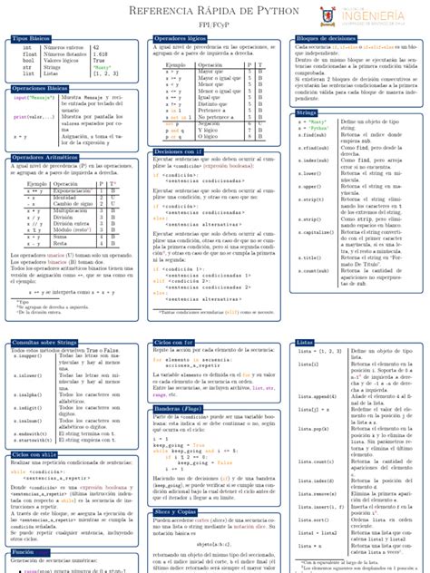 resumen python pep1 pdf python lenguaje de programación secuencia