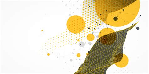 추상적 인 물결은 프레임 스타일로 만들어집니다 과학 및 기술 프리젠테이션을 위한 Hflftone 템플릿입니다 곡선에 대한 스톡 벡터 아트 및 기타 이미지 Istock