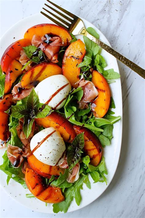 Burrata Grilled Peach Salad Recipe Video Enri Lemoine