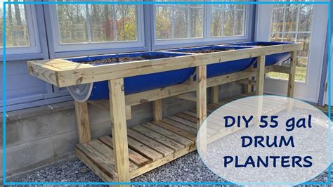 147 Diy 55 Gallon Drum Greenhouse Planter Build Youtube
