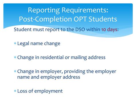 Ppt Post Completion Opt Powerpoint Presentation Free Download Id 3290474