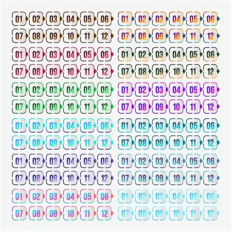 Premium Vector Gradient Color Directional Bullet Point