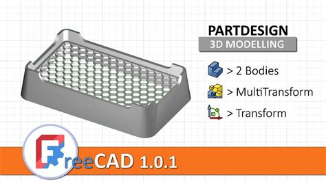 Freecad 101 First 3d Model 2 Partdesign Features Multi Body