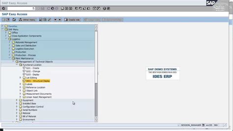Sap Transaction Ib11 Create Sap Plant Maintenance Functional Location Bom Youtube