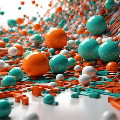 Premium Photo Geometrical Shapes Abstract Elements Background Ai Generated