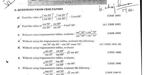 Prajam Math Genius Be A Master In Trigo {class 10}