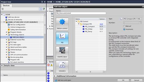 Tia Portal S7 Pidcompact Technology Object The Automation Blog