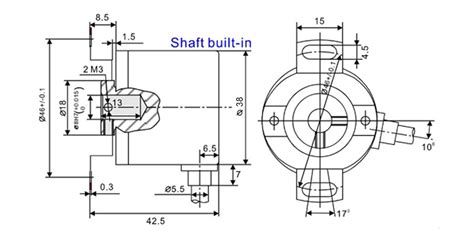 Blind Hollow Shaft Encoder Incremental Optical Rotary Encoder