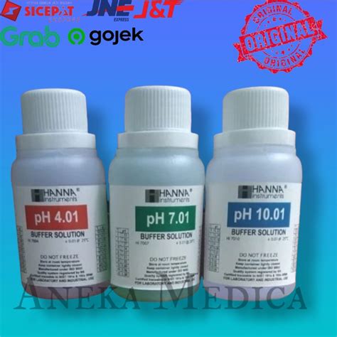 Jual Cairan Buffer Solution Ph Hanna Ph4 Ph7 Ph10 100 Ml Shopee Indonesia