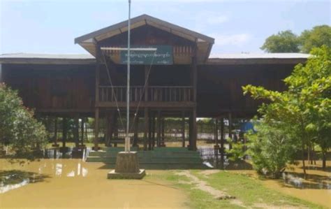 စလင်းမြို့နယ်တွင် ကျေးရွာအုပ်စု ၅ အုပ်စုမှ အခြေခံပညာကျောင်း ၅ ကျောင်း ဧရာဝတီမြစ်ရေဝင်ရောက