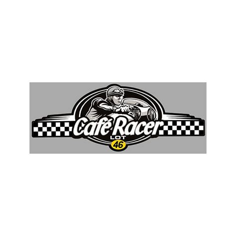 Dept Lot 46 Cafe Racer Bretagne Logo Laminated Decal Cafe Racer