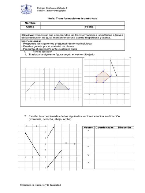 Guía Transformaciones Iso Pdf Rotación Sistema De Coordenadas Cartesianas